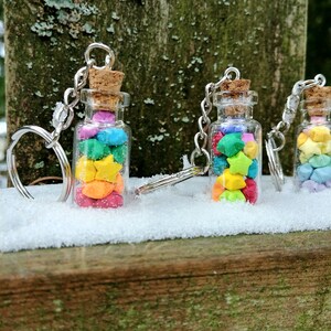 Star Jar Keychain | Origami Star Keychain | Small Gift | Customizable ...