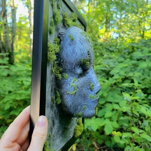 Mossy Statue 3D Wall Art - Etsy