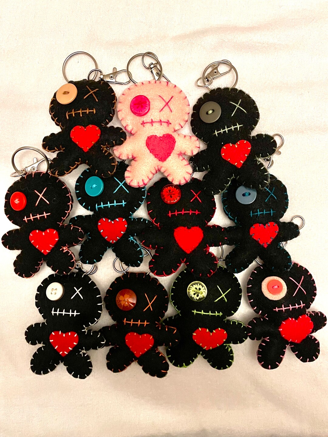 Key Chain, Zipper Charm, Key Charm, Voodoo Doll Key Chain, Voodoo Doll ...