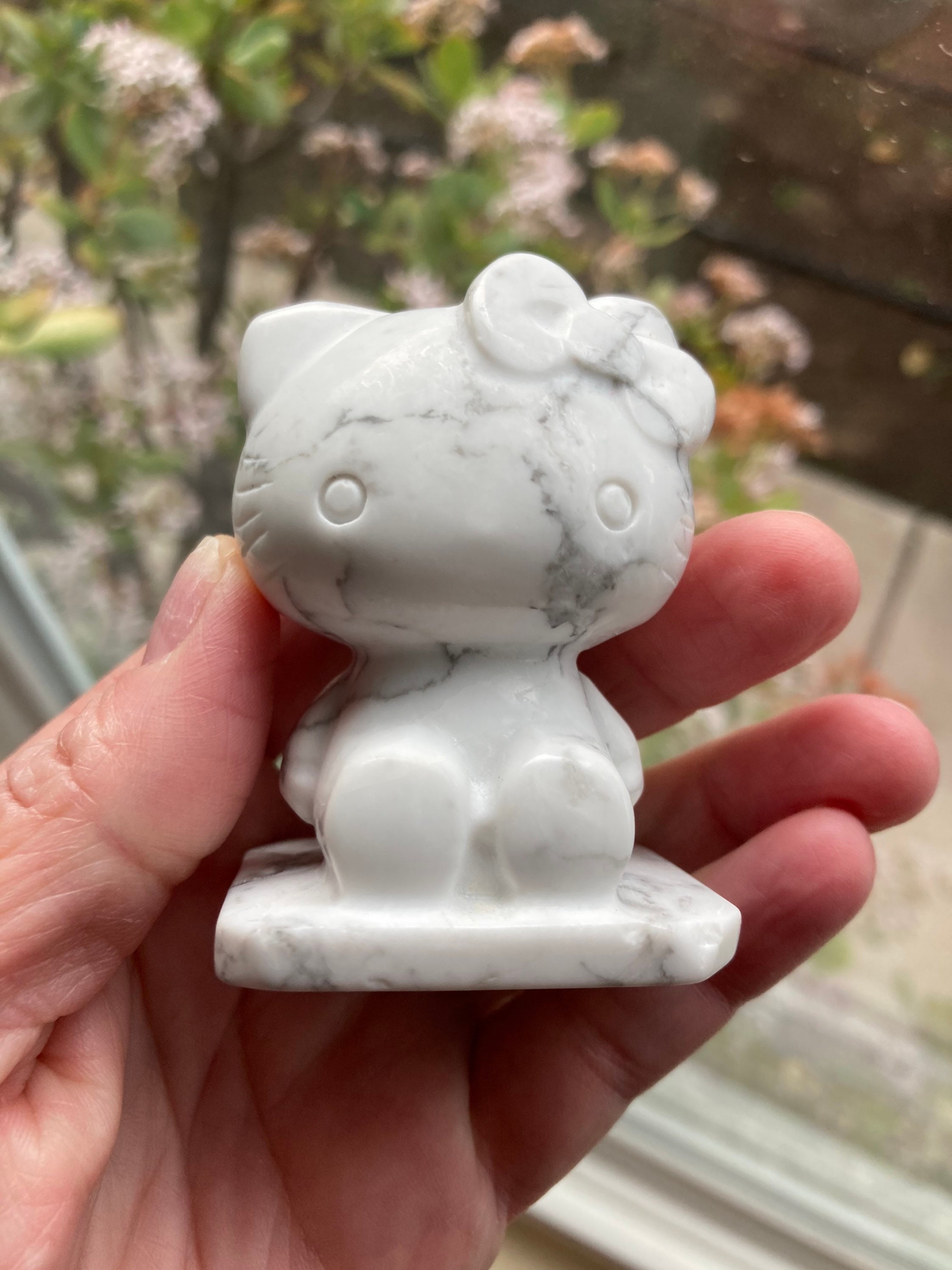 Home Décor Home & Living Rocks & Geodes Hello Kitty Howlite Crystal ...