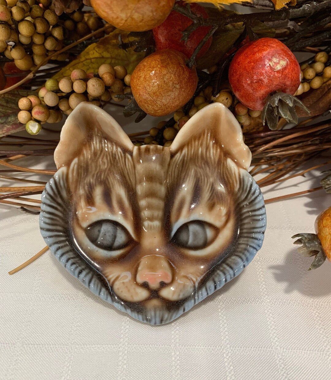Wade Vintage Cat Face Dish, Pin, Trinket, Rings, Wall Hanging, England ...