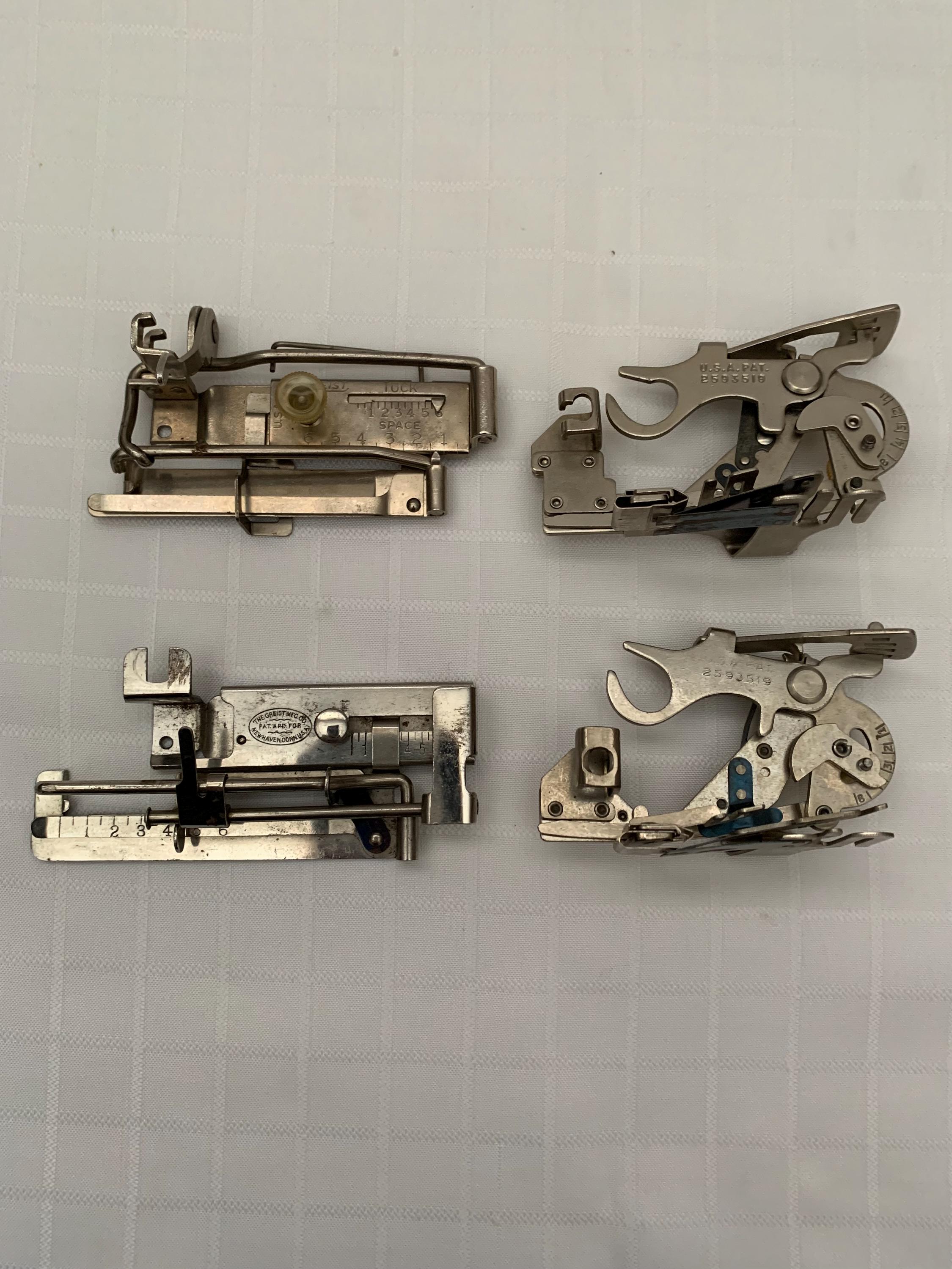 Vintage Greist Sewing Machine Buttonholer, Ruffler, Hemmer, Binder ...