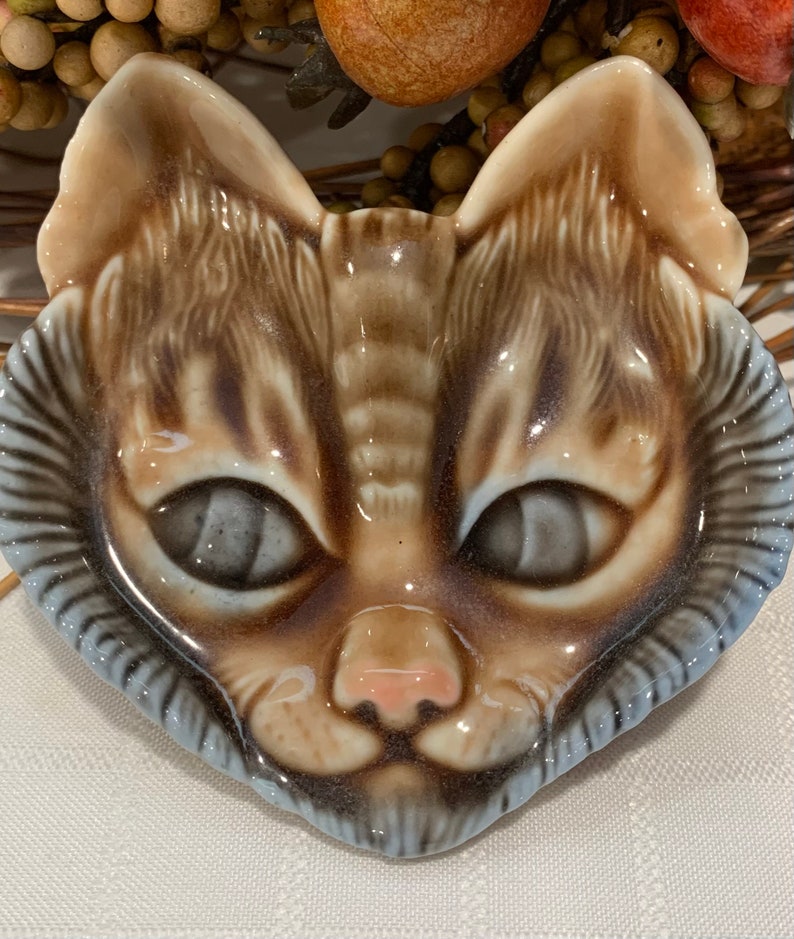 Wade Vintage Cat Face Dish, Pin, Trinket, Rings, Wall Hanging, England ...