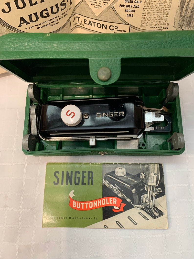 Original Singer Buttonholer, Templates, Manual, Case, Sewing Machine - Etsy
