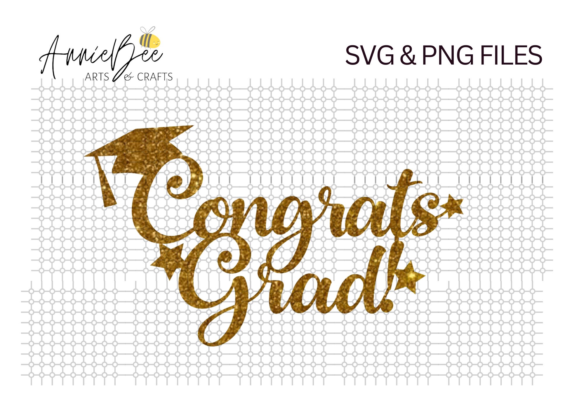 Congrats Grad Cake Topper Svg