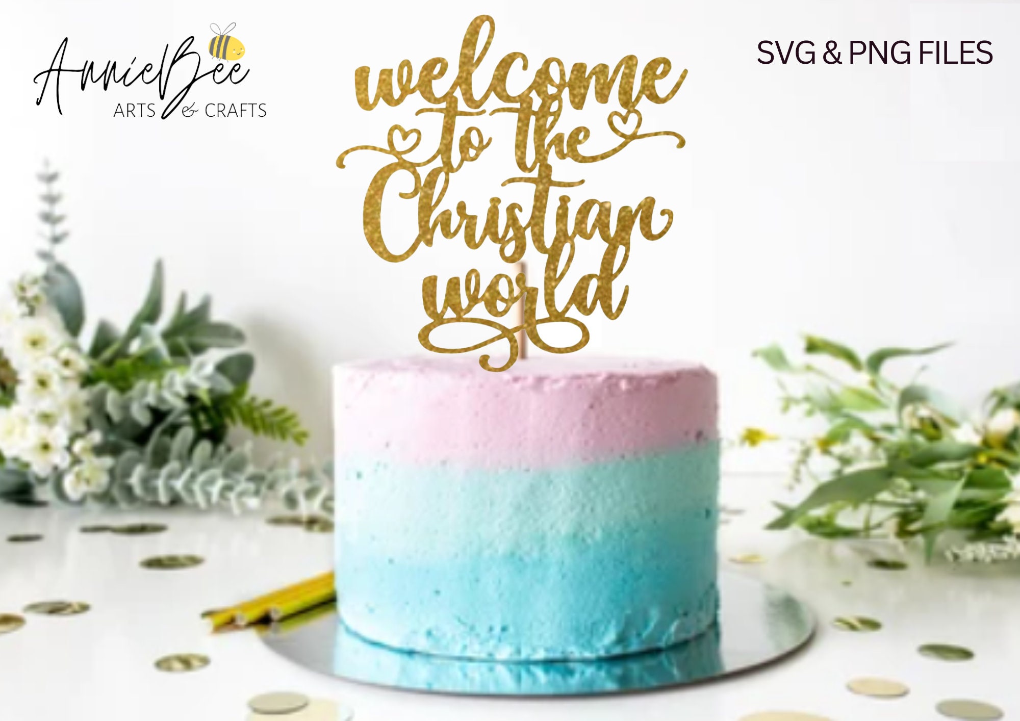 Welcome to the Christian World Cake Topper SVG - Etsy Singapore