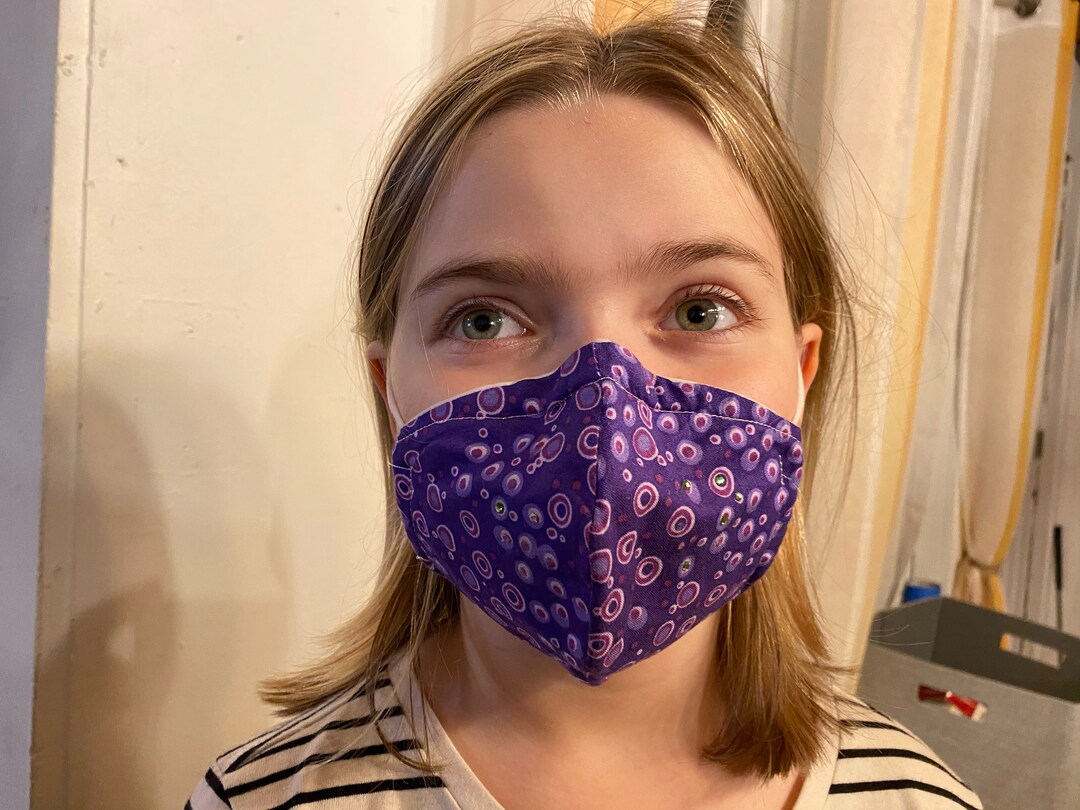 Hand Made 2 Layer Masks Made to Order With Bling Too - Etsy