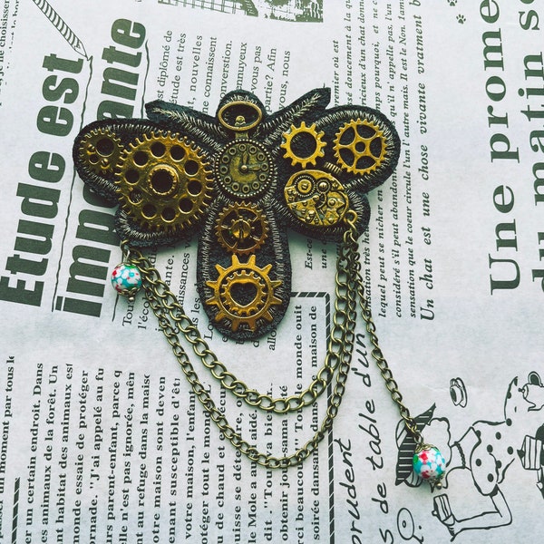 Steampunk Brooch - Etsy