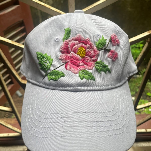 Embroidered Hat Flowers - Etsy
