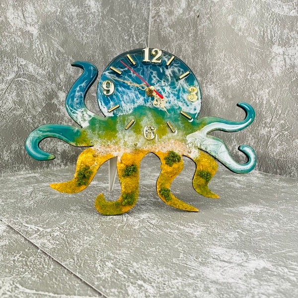 Octopus Wall Clock - Etsy