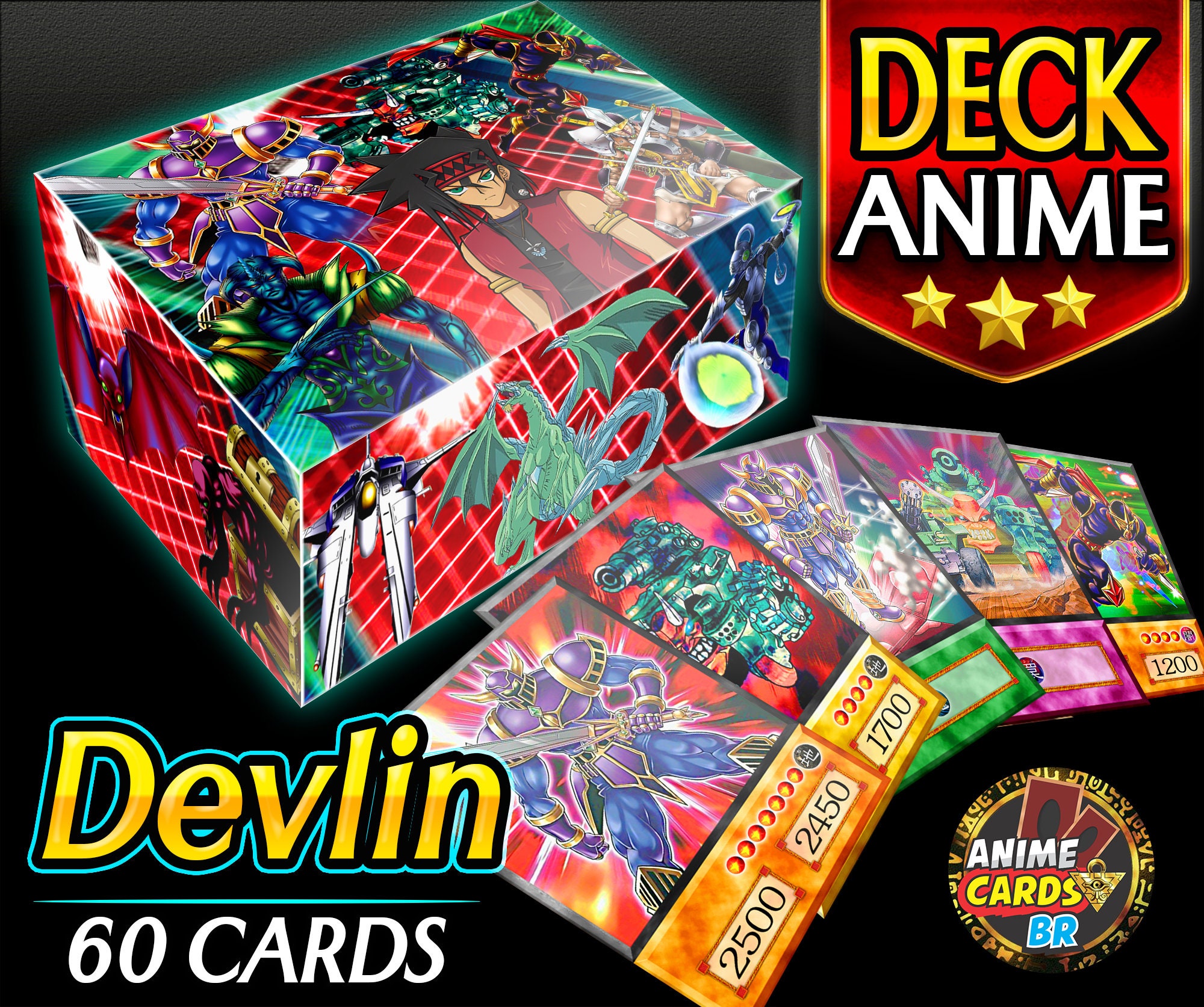 Duke Devlin 60 Cards Deck Anime Deckbox Virtual Booklet - Etsy