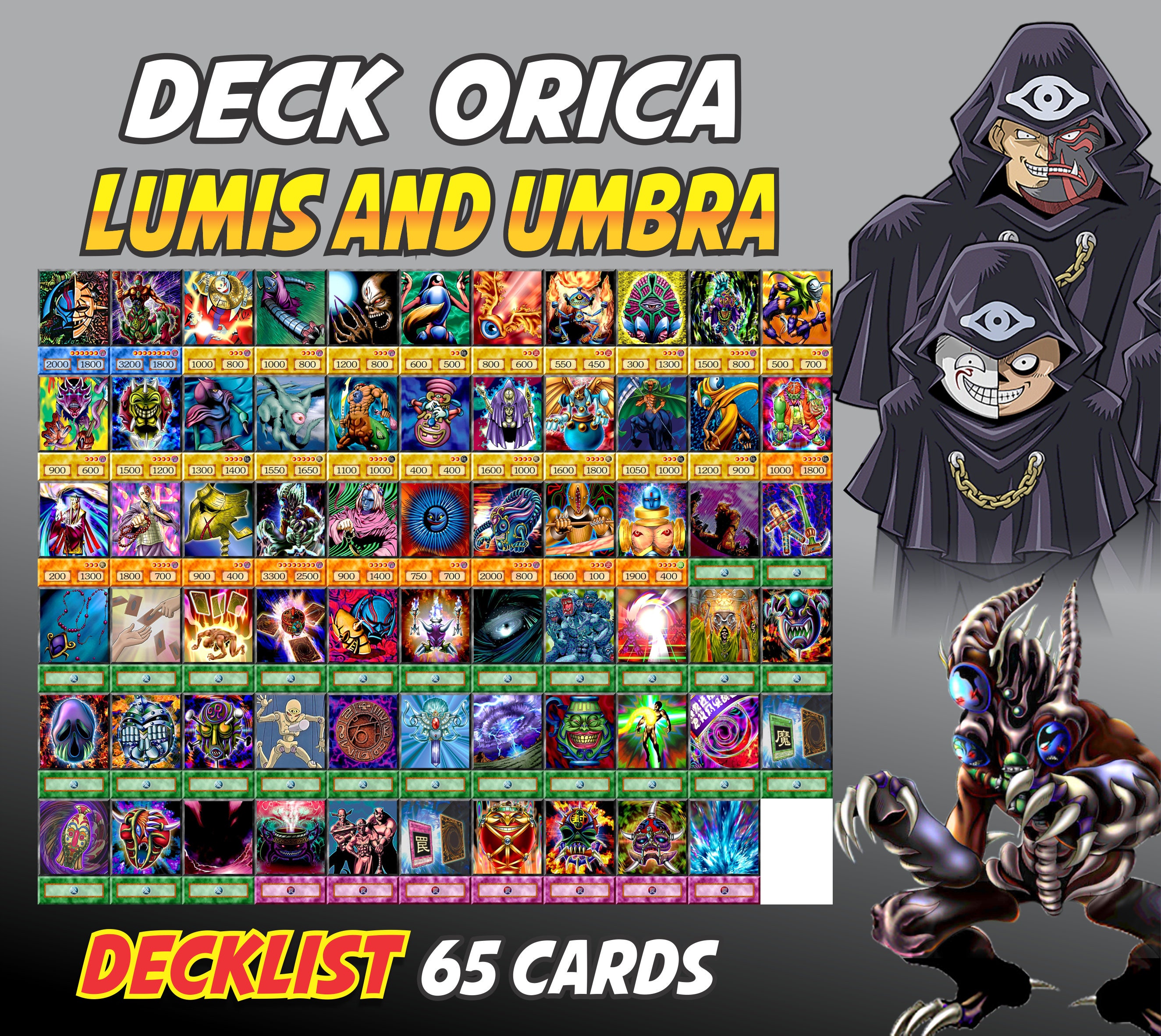 Lumis and Umbra 65 Cards Deck Anime Deckbox Virtual - Etsy