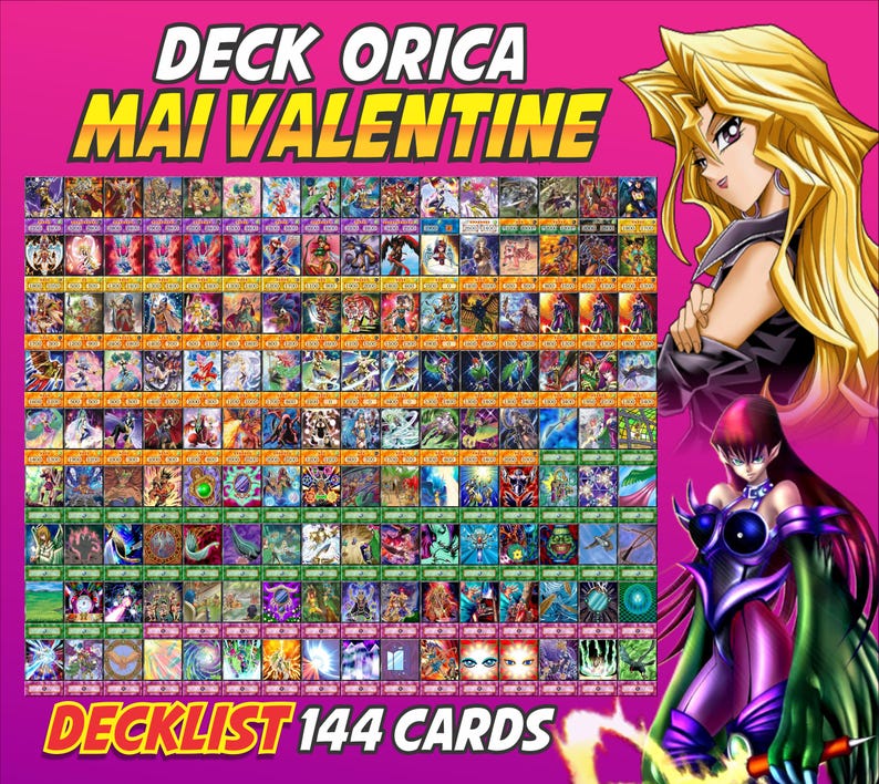 Mai Valentine Deck Anime (140 Cards + 27 Rare) Playmat & Deckbox Ygo - Etsy