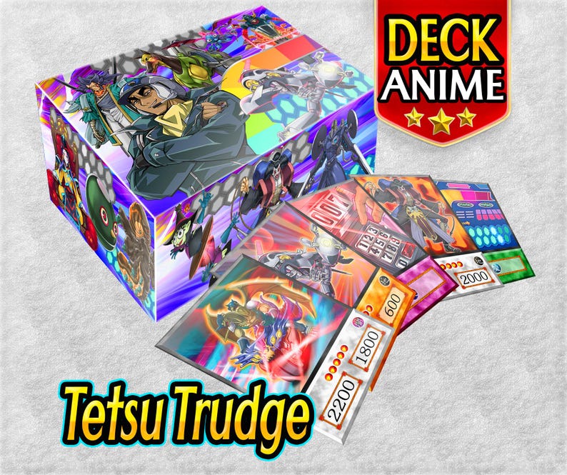 Tetsu Trudge Deck Anime (40 Cards +27 Rare) Playmat & Deckbox Ygo ...