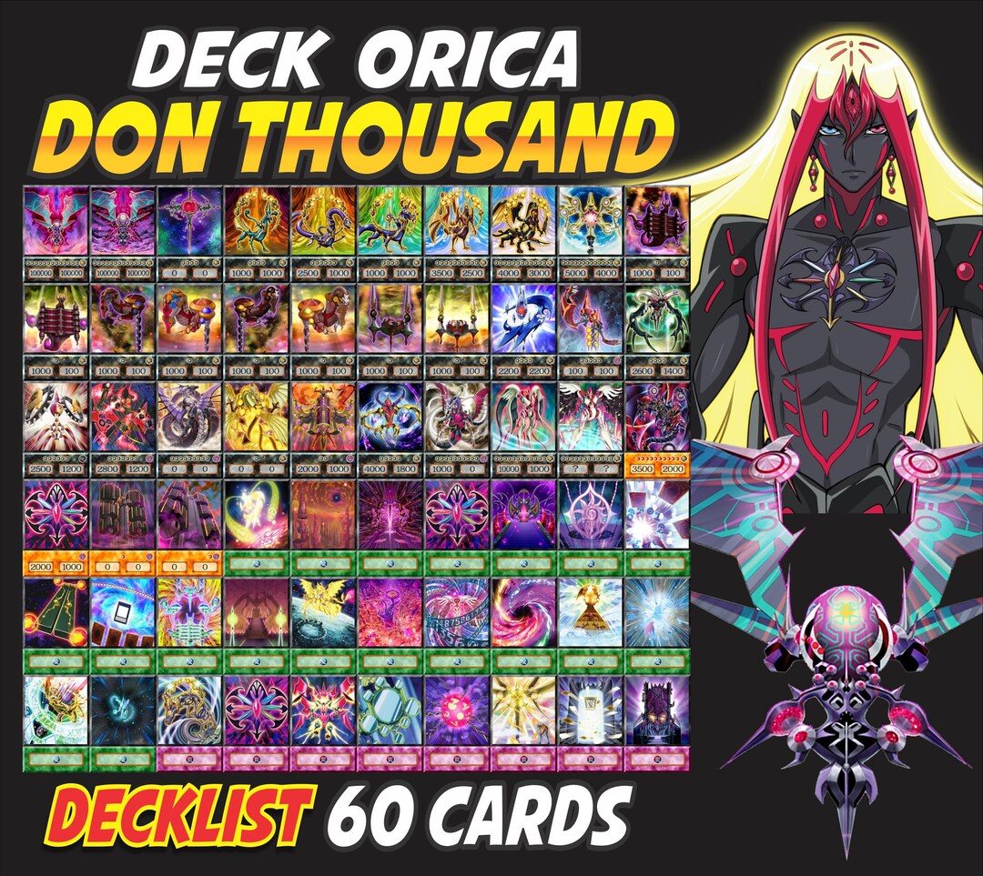 Don Thousand Deck Anime (60 Cards +27 Rare) Playmat & Deckbox Ygo - Etsy