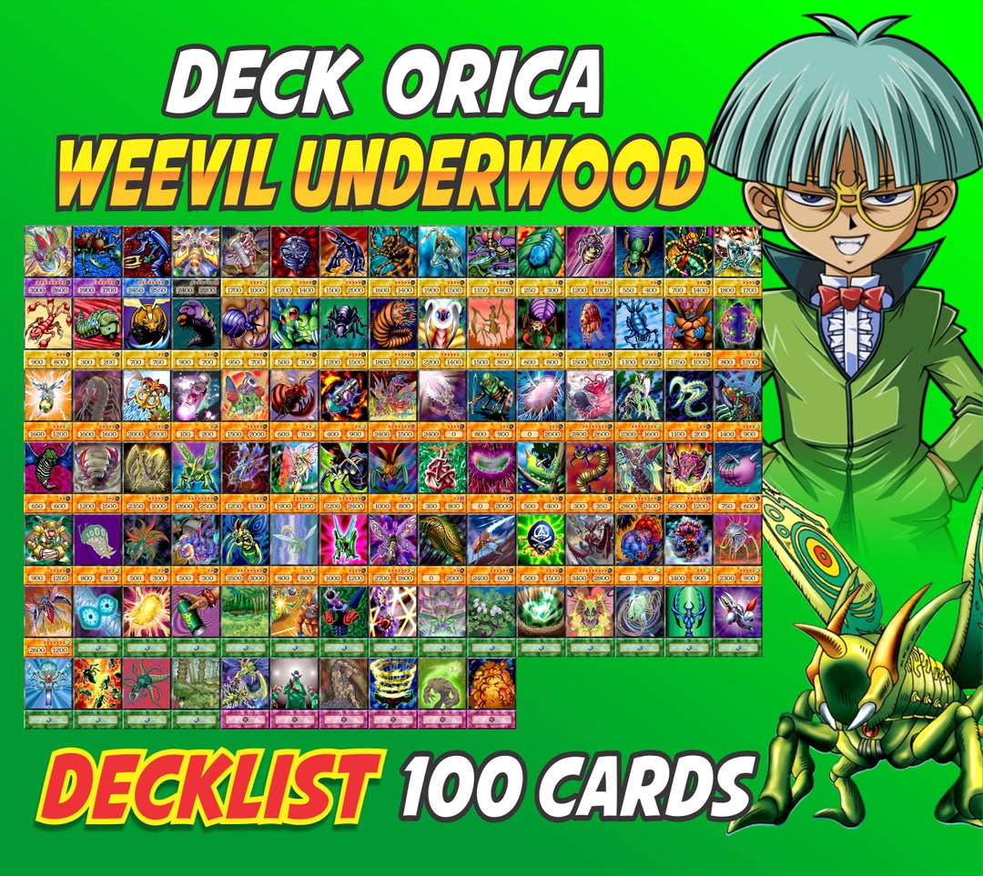 Weevil Underwood 100 Cards Deck Anime Orica Deckbox - Etsy