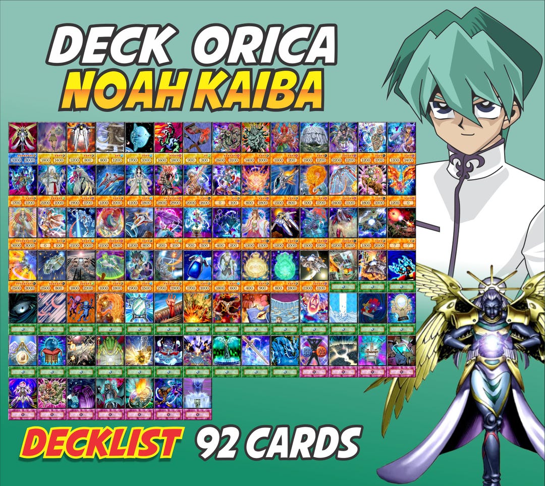 Noah Kaiba Deck Anime 90 Cards - Etsy