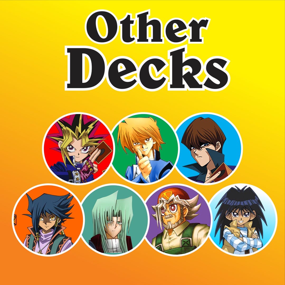 Decks: Mokuba Kaiba, Solomon Muto, Aigami, Yako Tenma Deck Anime ...