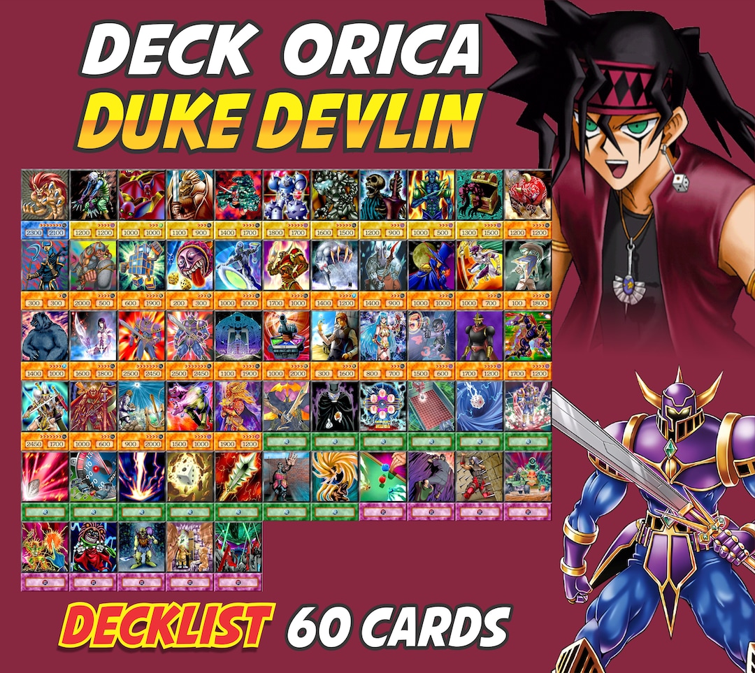 Duke Devlin 60 Cards Deck Anime Orica Yugioh - Etsy