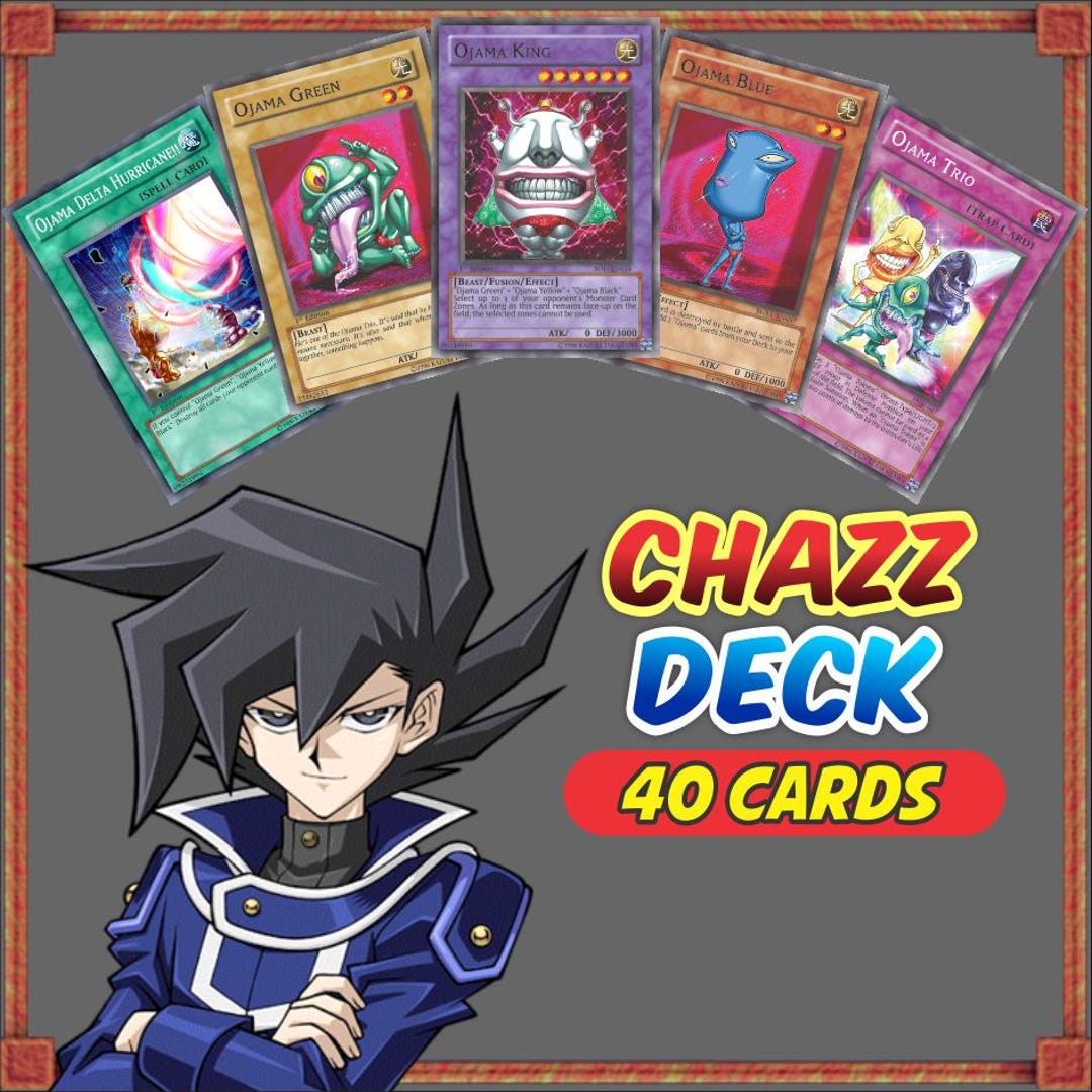Chazz Princeton Deck 40 Cards Anime or TCG Only Cards - Etsy