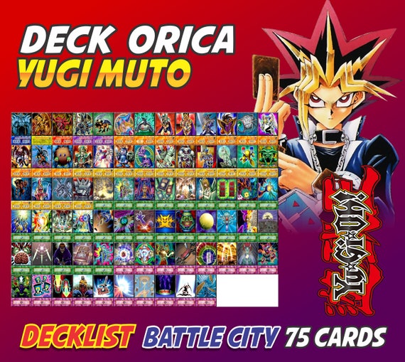 Yugi Muto Deck 75 Kaarten Anime Orica Yugioh Battle City Etsy