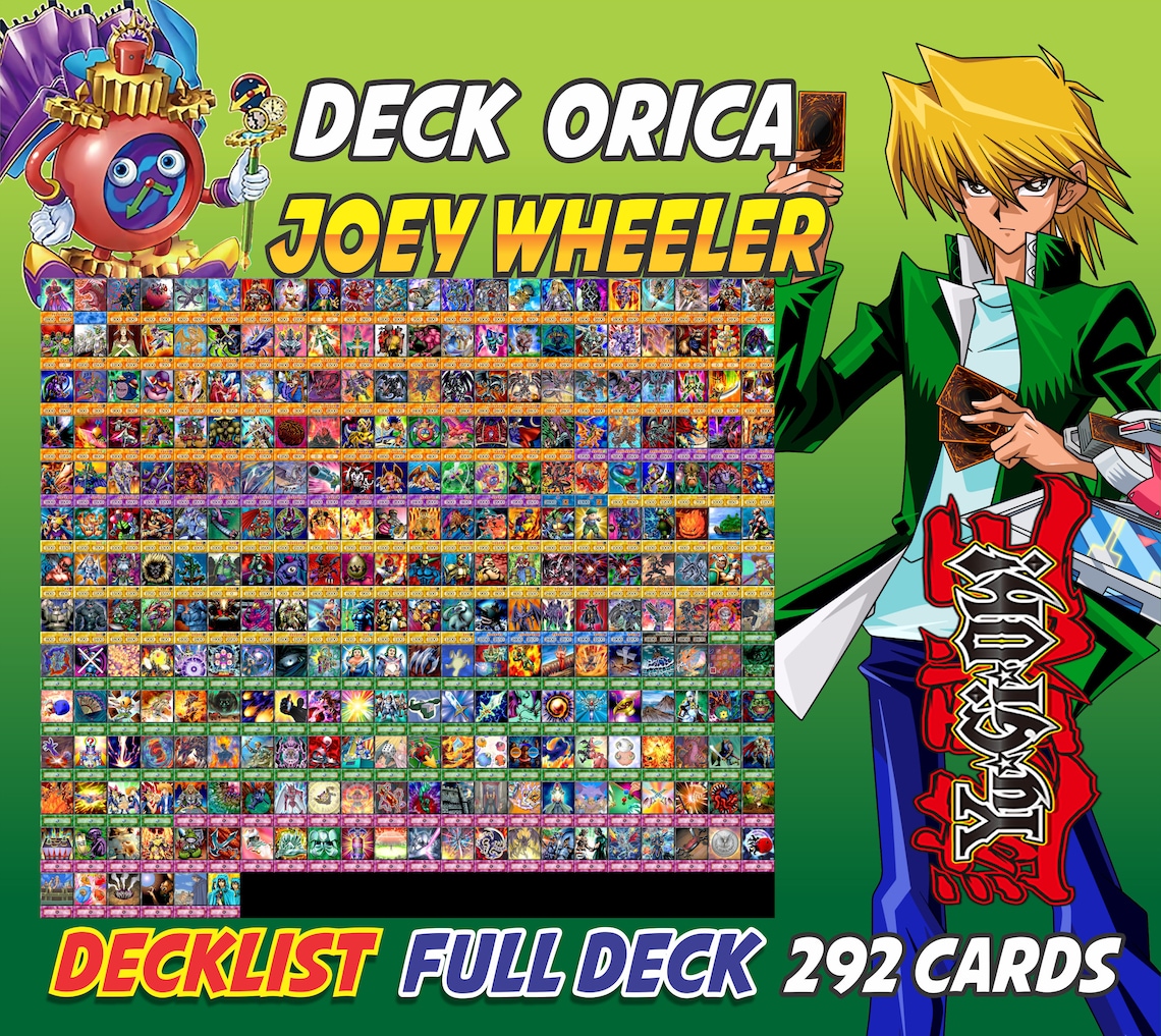 Joey Wheeler Deck 292 cards Anime Orica Yugioh Full Deck | Etsy