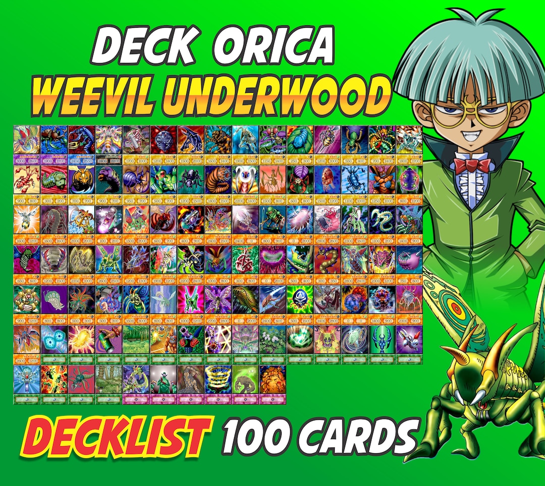 Weevil Underwood 100 Cards Deck Anime Orica - Etsy Australia