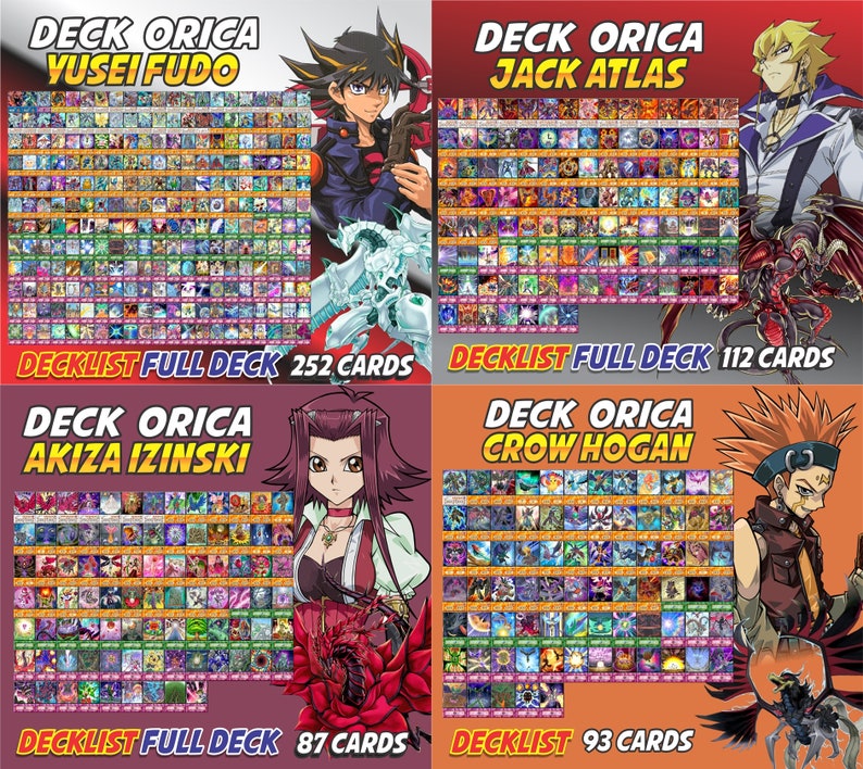Decks 5D'S: Yusei Jack Akiza Crow Leo Luna Z-one - Etsy