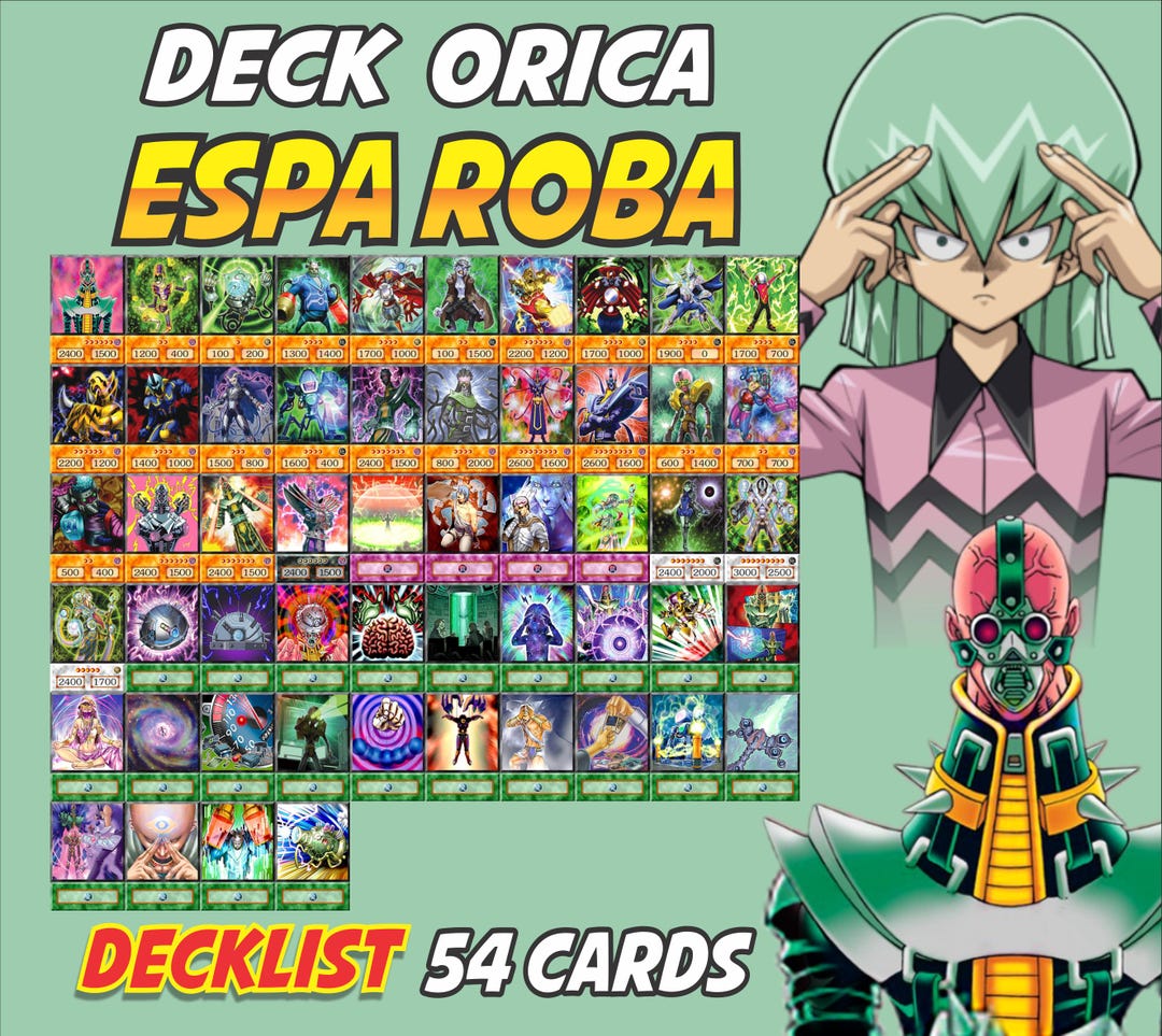 Espa Roba Deck Anime (50 Cards +18 Rare) Playmat & Deckbox - Etsy