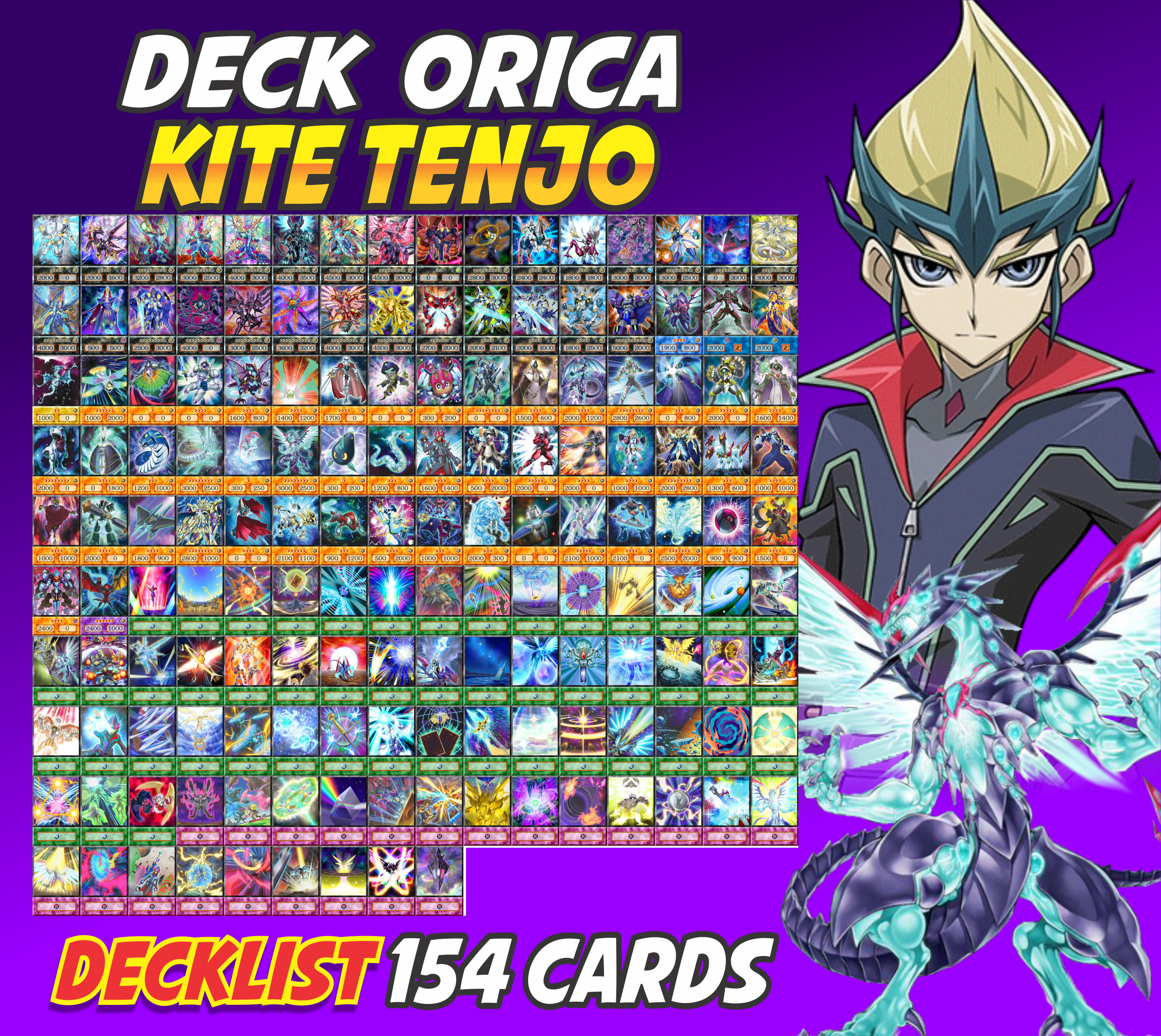 Decks Zexal: Yuma, Reginald, Kite Tenjo, Vector, Dom, Quattro, Dumon ...