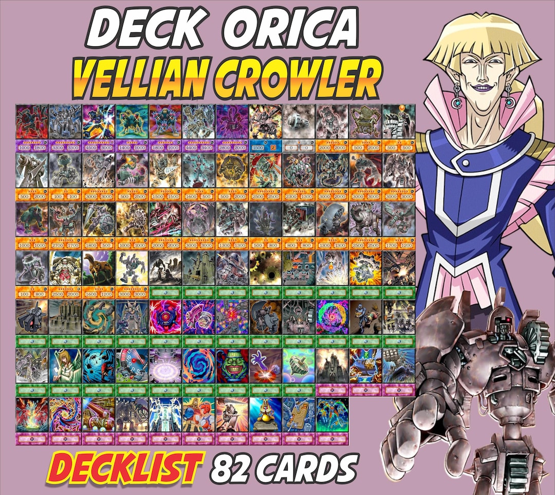 Vellian Crowler Deck Anime (80 Cards +27 Rare) Playmat & Deckbox Ygo - Etsy