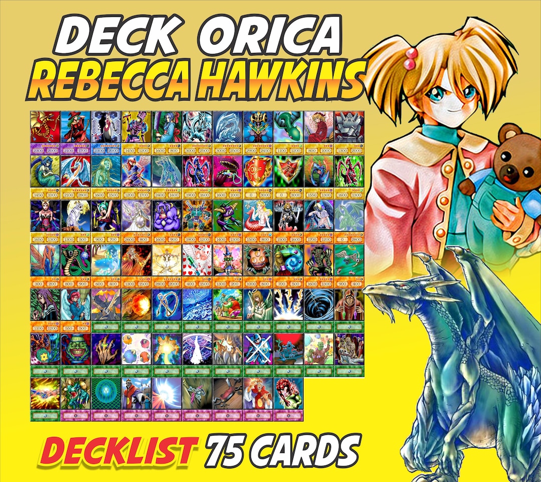 Rebecca Hawkins Deck Anime (70 Cards +27 Rare) Playmat & Deckbox Ygo - Etsy