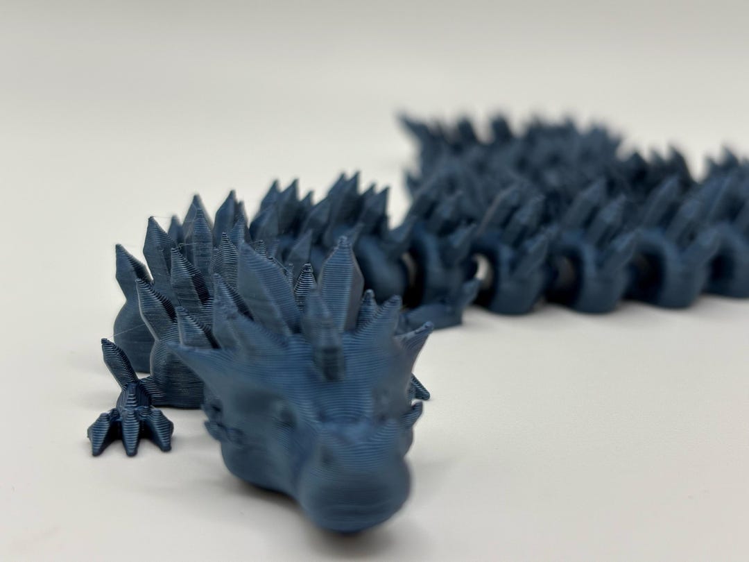 14 Inch 3D Printed Chinese Dragon, Flexible Fidget Toy - Etsy