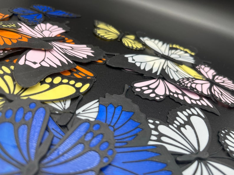Custom 3D Printed Butterflies – Any Color Combination Available! - Etsy