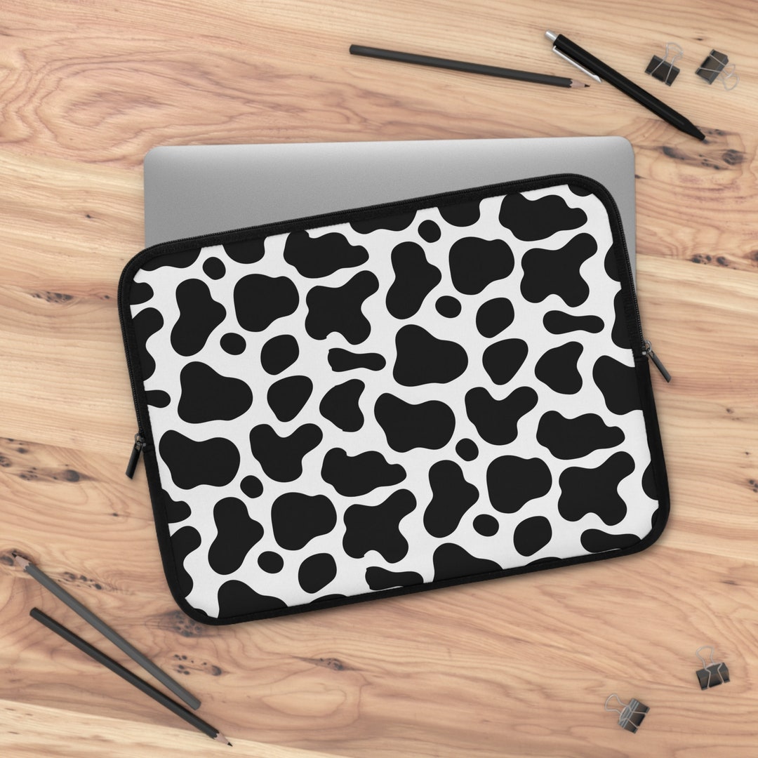Cow Print Laptop Sleeve Travel Cow Print Bag Journal - Etsy