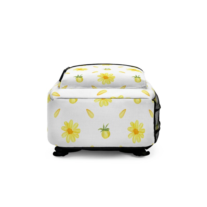 Sunflower, Lemon Backpack Book Bag kids Book Bag Teen Book Bag Lemon ...