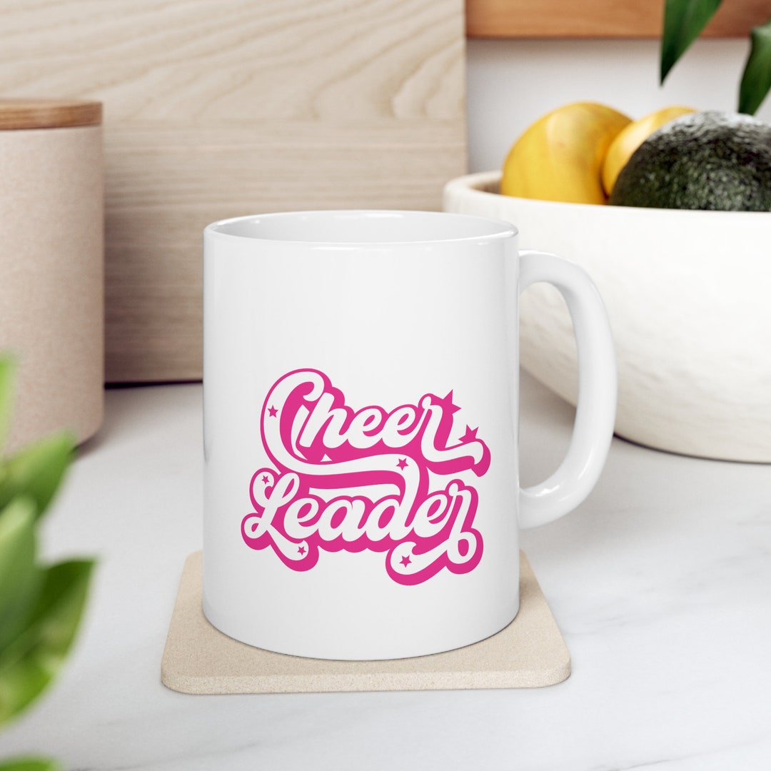Cheerleader Ceramic Mug 11oz Hot Pink Cheerleader Mug Cheerleader Gift ...