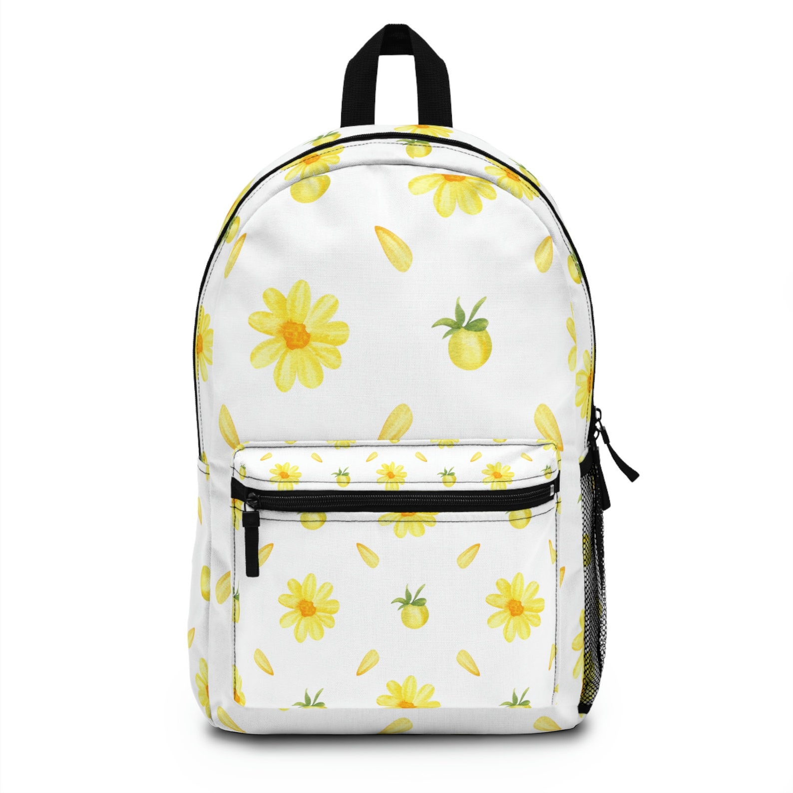 Sunflower, Lemon Backpack Book Bag kids Book Bag Teen Book Bag Lemon ...