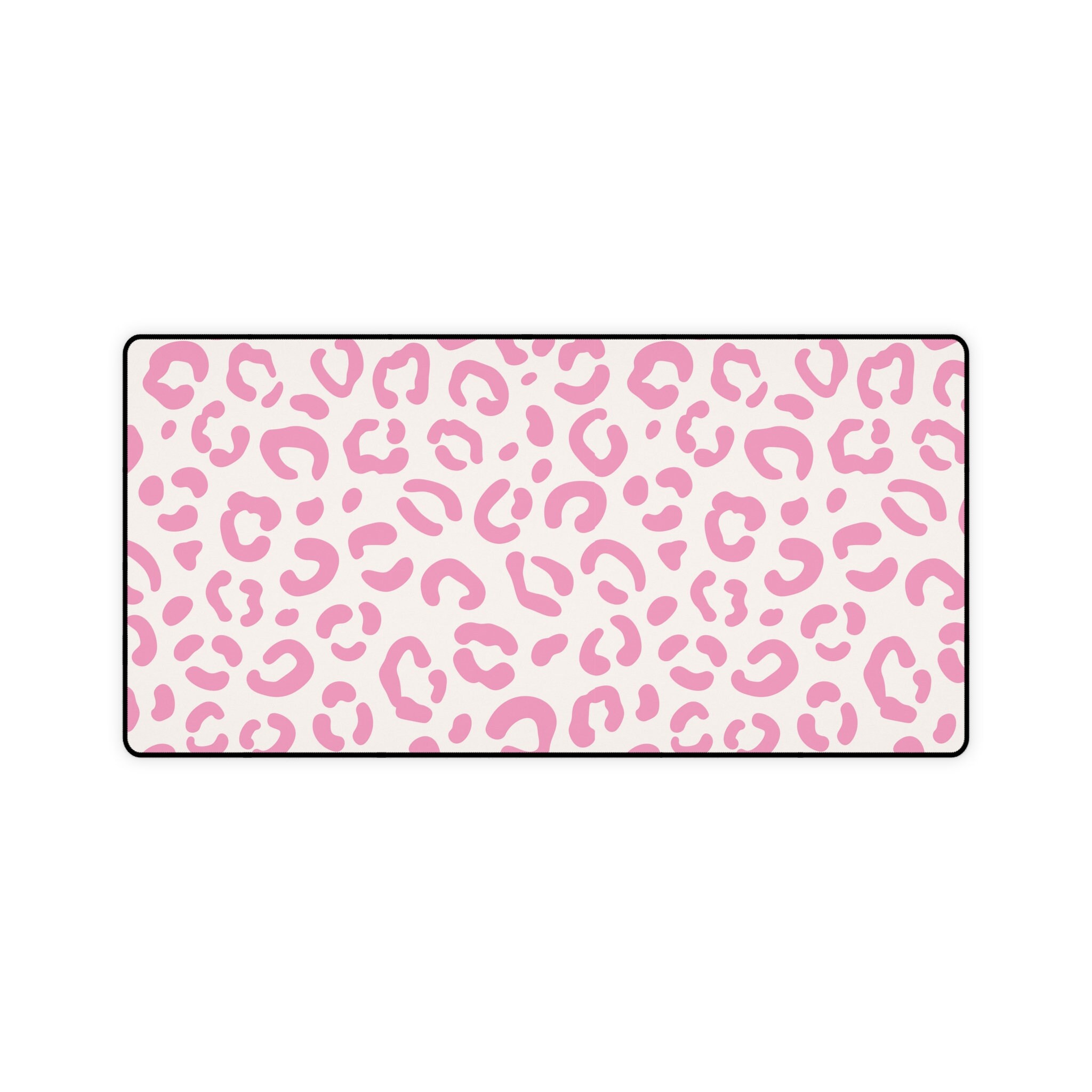 Pink Leopard Print Desk Mats Desk Mat for Computer Leopard Print Mat ...