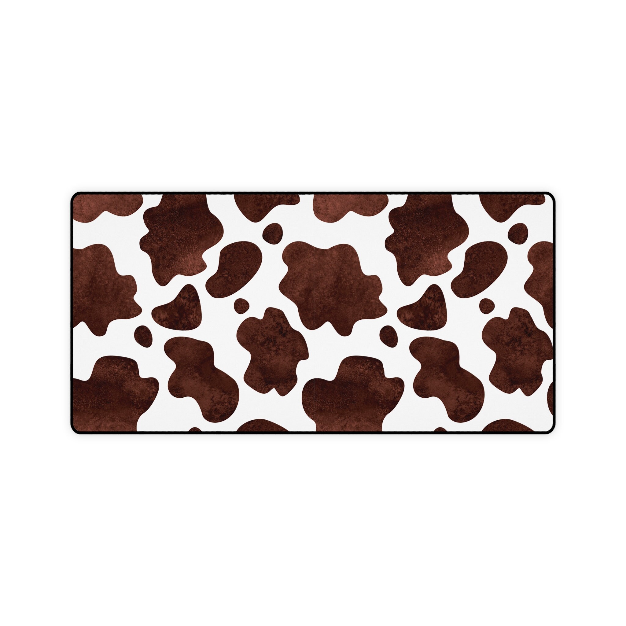 Cow Print Desk Mat Classic Cow Print Mat Desk Mat - Etsy