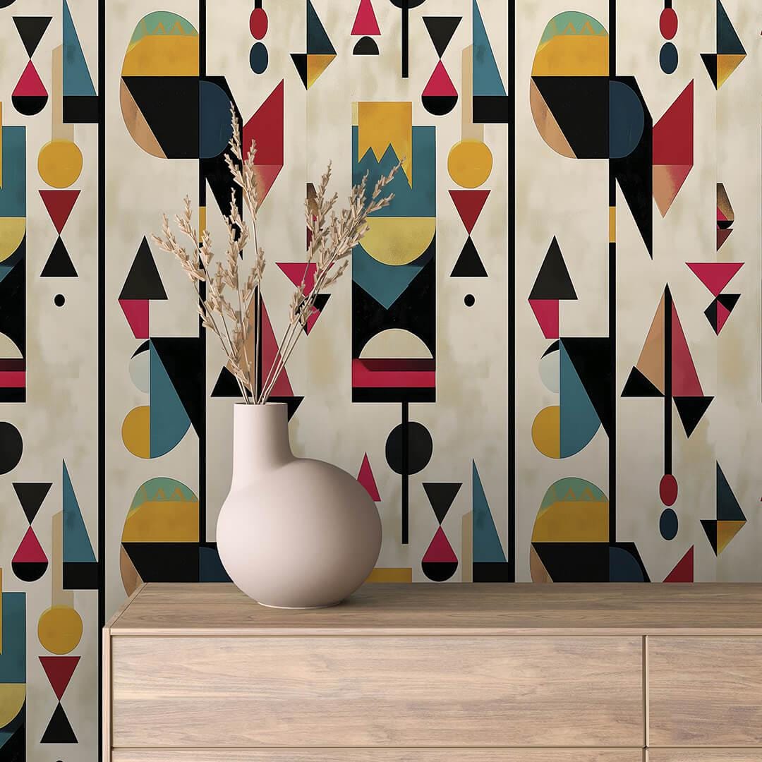Bold Geometric Wallpaper Removable Peel & Stick / Bold Geometric Series ...
