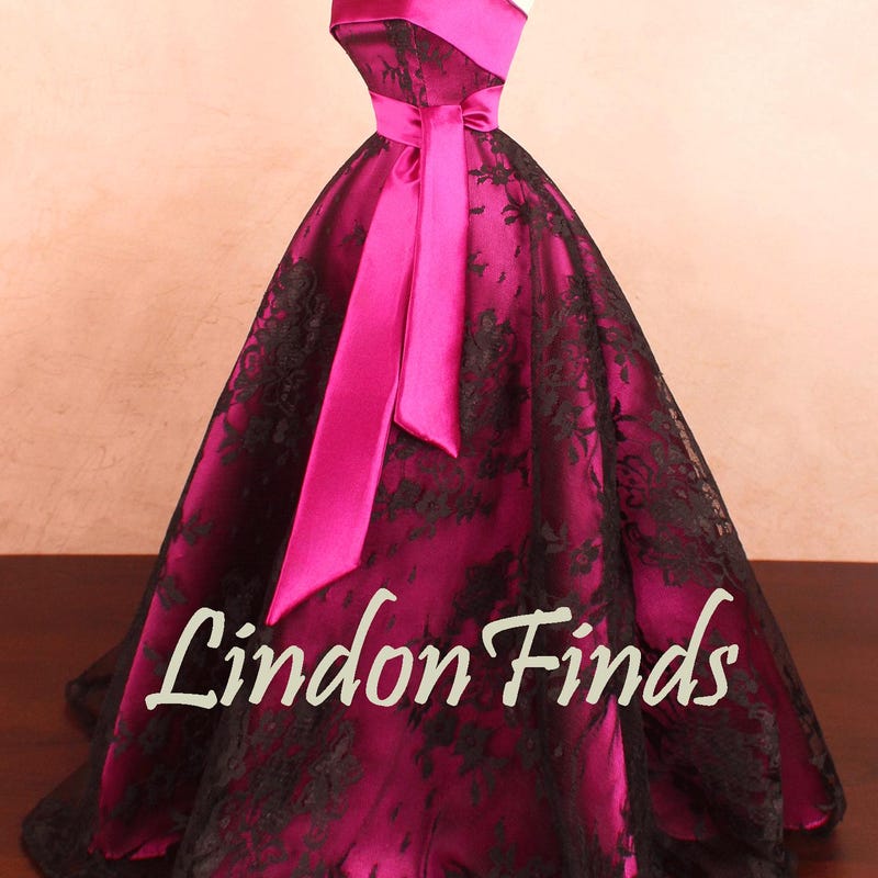 Fuchsia Strapless - Etsy