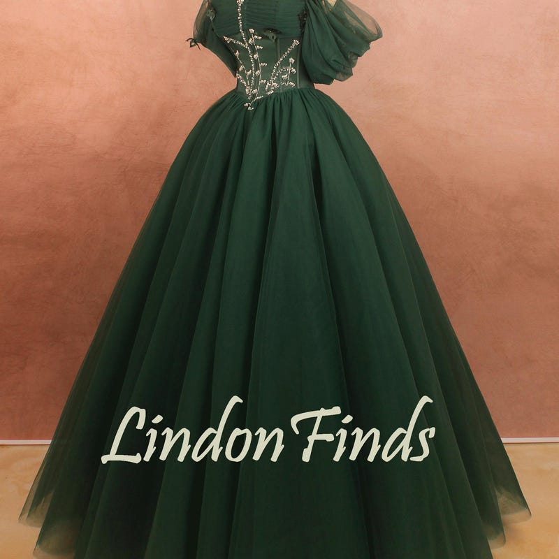 Green Ball Gown Plus Size - Etsy UK