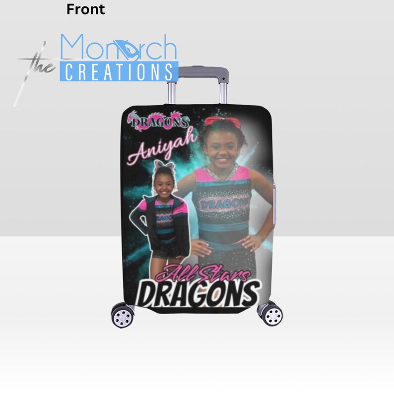 Customized Suitcase Cover- Front & Back - Etsy