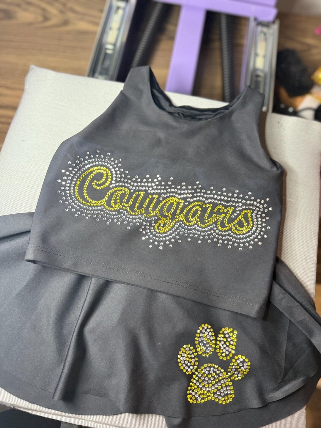 Custom Name Bling Sport Bras & Crop Tops – Personalized Cheer, Dance ...