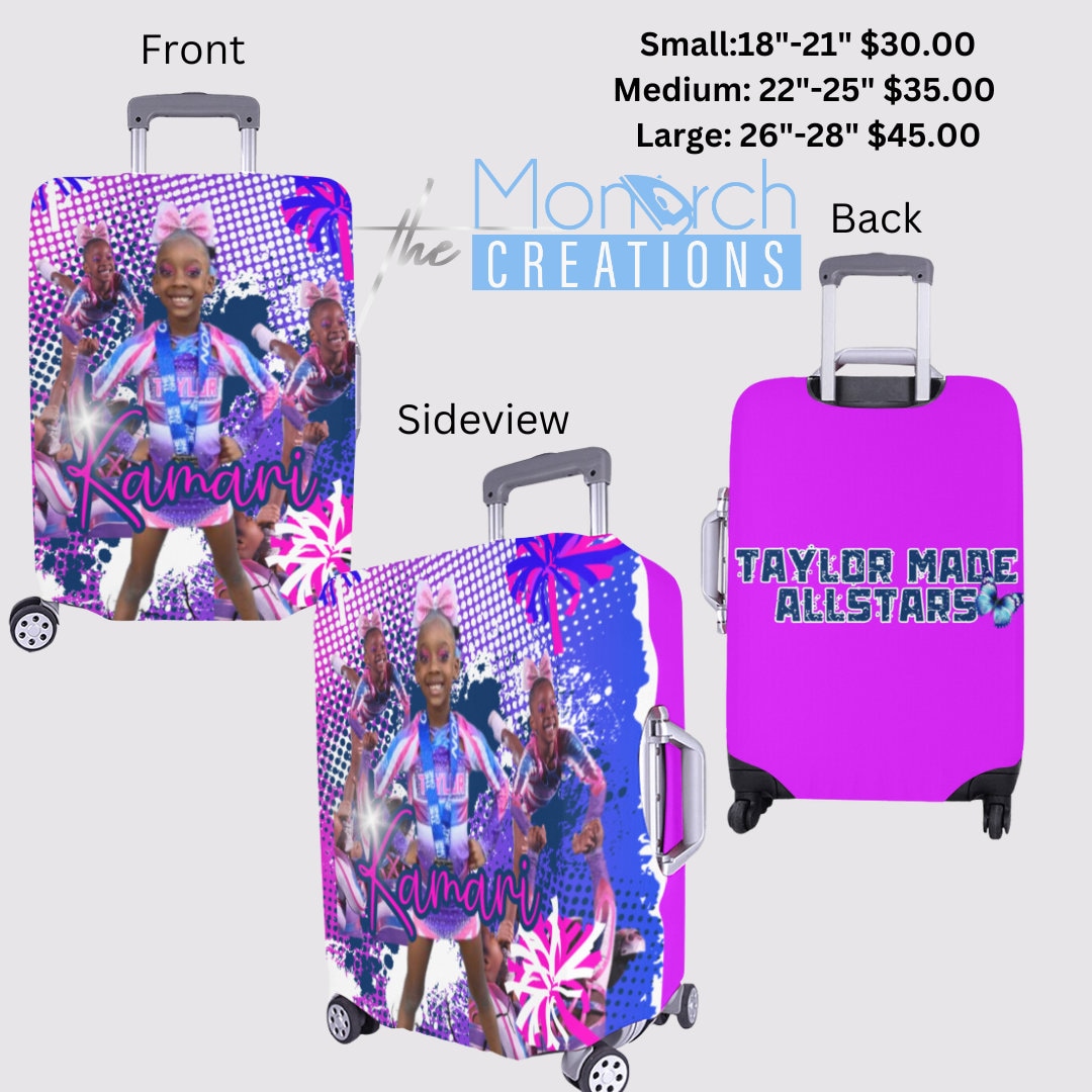 Customized Suitcase Cover- Front & Back - Etsy