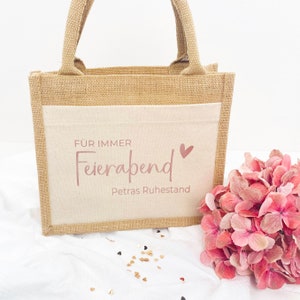 Rente Geschenk Frau, Abschiedsgeschenk Kollegin, Ruhestand Tasche ...