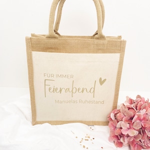 Rente Geschenk Frau, Abschiedsgeschenk Kollegin, Ruhestand Tasche ...