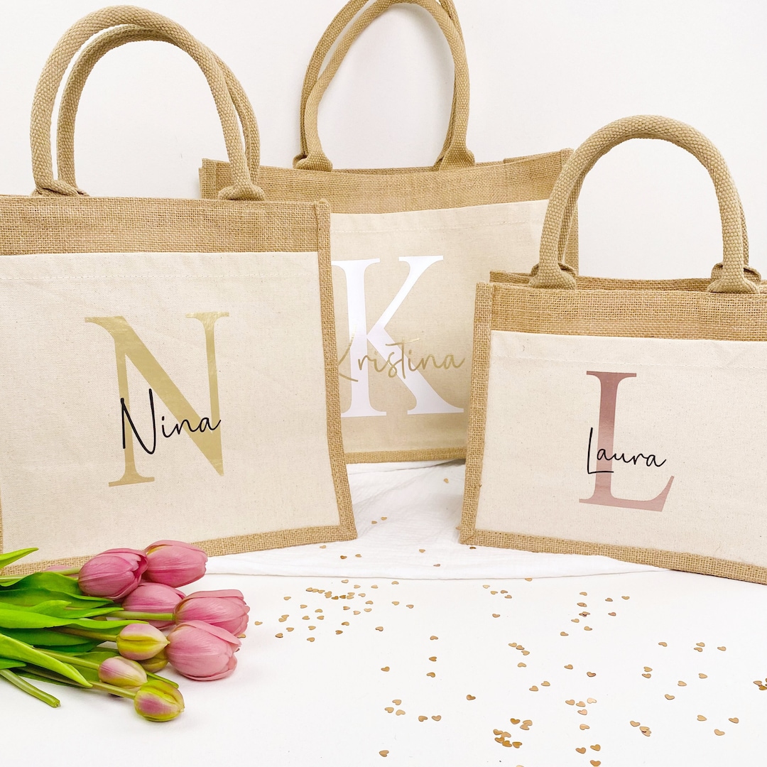 Jutetasche personalisiert Tasche, personalisiertes Geschenk Weihnachten ...