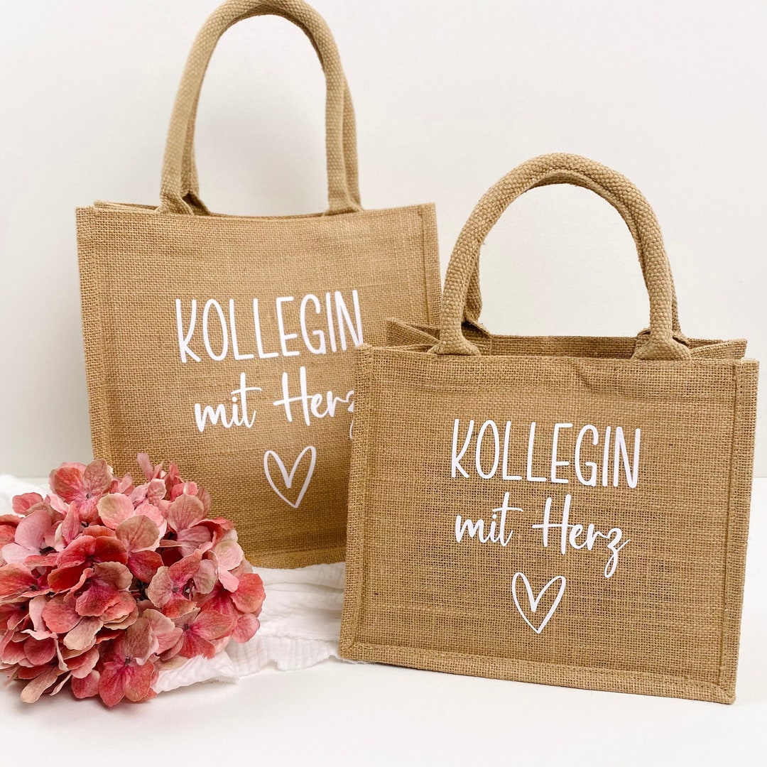 Abschiedsgeschenk Kollegin mit Herz Tasche, Geschenk Chefin Abschied ...